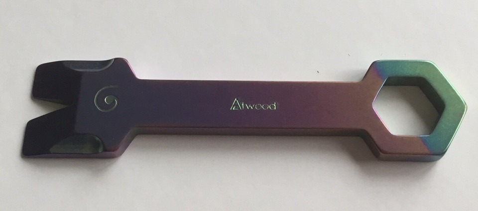 Peter Atwood Titanium MiniBar with Swirl Stamp | eBay