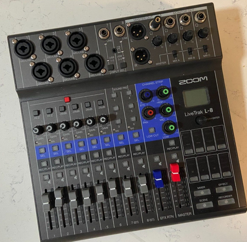 Zoom LiveTrak L-8 8-Channel Digital Mixer/Recorder, great portable ...