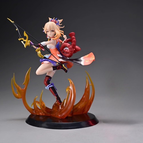 Anime Genshin Impact Yoimiya Figure Toy PVC Collection Decoration Girl ...