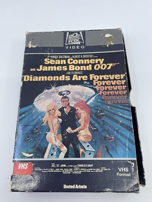 Diamonds Are Forever VHS 1982 20th Century Fox Drawer Big Box James ...