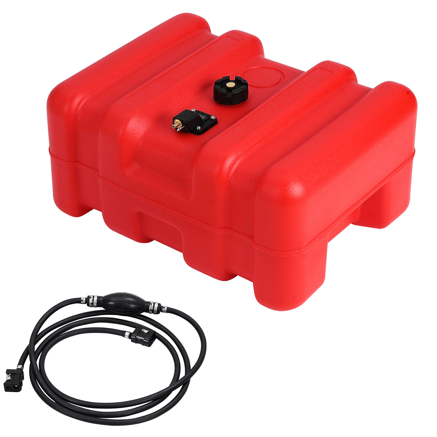 55L/12 Gallon Boat Fuel Tank Marine Outboard Boat Gas Tank with Hose ...