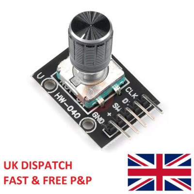 KY-040 360°Rotary Encoder Module with Knob Cap for Arduino Raspberry pi ...