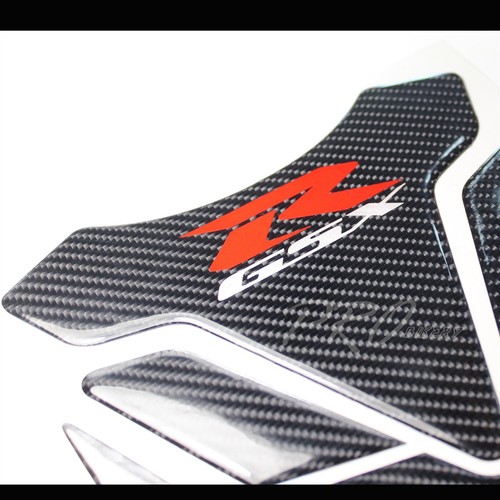 Real Carbon Fiber Custom Tank Pad+6" 3D Logo+2-Tone GSXR Sticker Kit ...