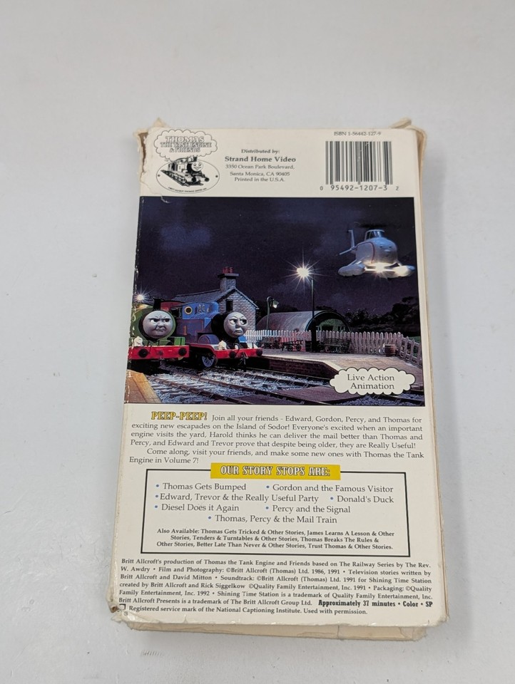 Thomas The Tank Engine & Friends Thomas Gets Bumped Train VHS Tape ...