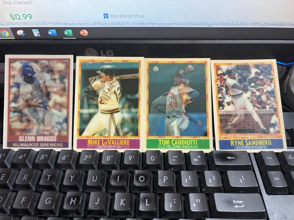1990 Sportflics Baseball Cards – Glenn Braggs, Mike LaValliere, Tom Candiotti | eBay