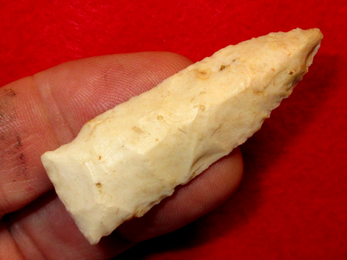 Authentic Native American artifact arrowhead Illinois side notch knife ...