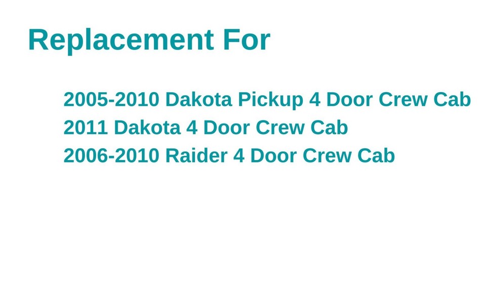 2005-2011 Dodge Dakota 2006-2010 Mitsubishi Raider Right Rear Door ...