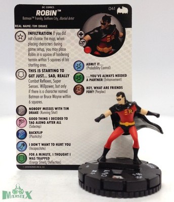 Heroclix Batman: The Animated Series set Robin #041 Rare figure w/card ...