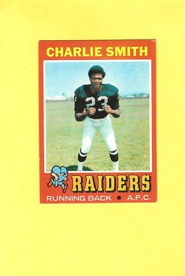 1971 Topps #21 Charlie Smith Oakland Raiders EX to Near MINT | eBay