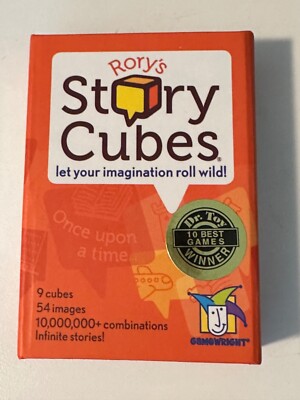 Gamewright Rory's Story Cubes Actions 9 Cubes Includes Storage Box | eBay
