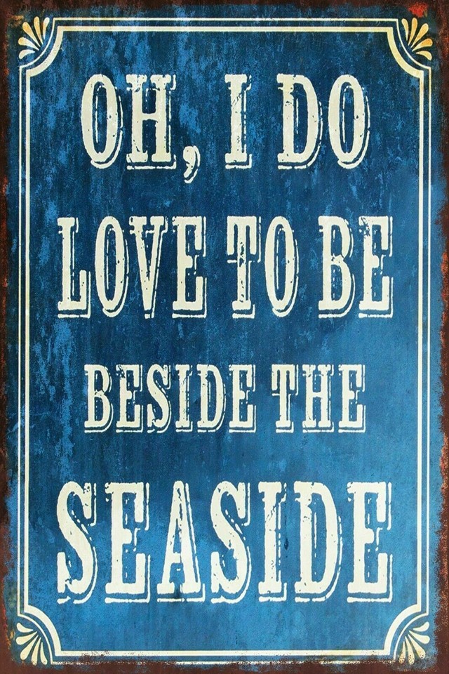 Beach & Seaside Theme Metal Signs/Plaques, Decorative Gifts & Home ...