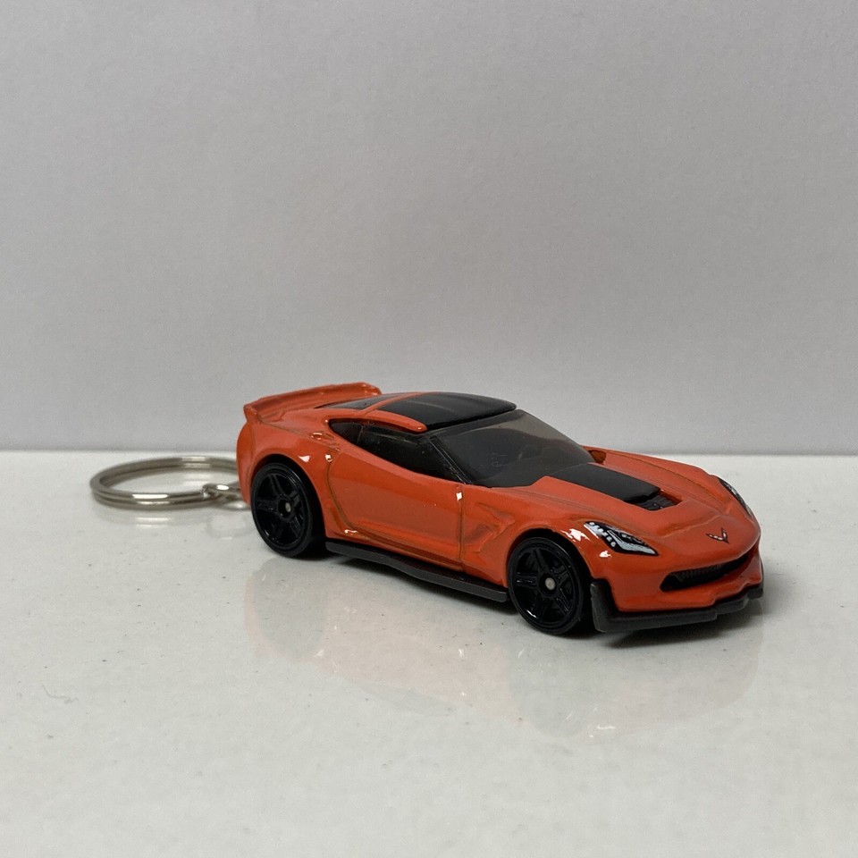 RARE KEY CHAIN ORANGE CHEVY CORVETTE C7 CUSTOM LIMITED EDITION 2014 ...