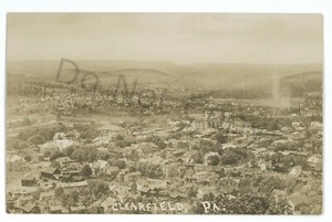 RPPC Aerial View of CLEARFIELD PA Clearfield County Real Photo Postcard ...