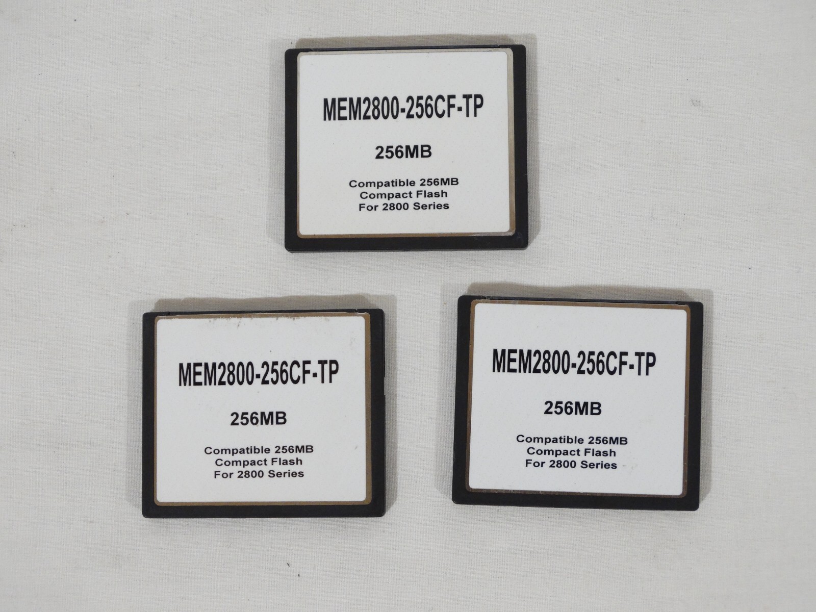 Lot Of (3) 256 MB Compact Flash Memory Cards - Formatted & Tested | eBay