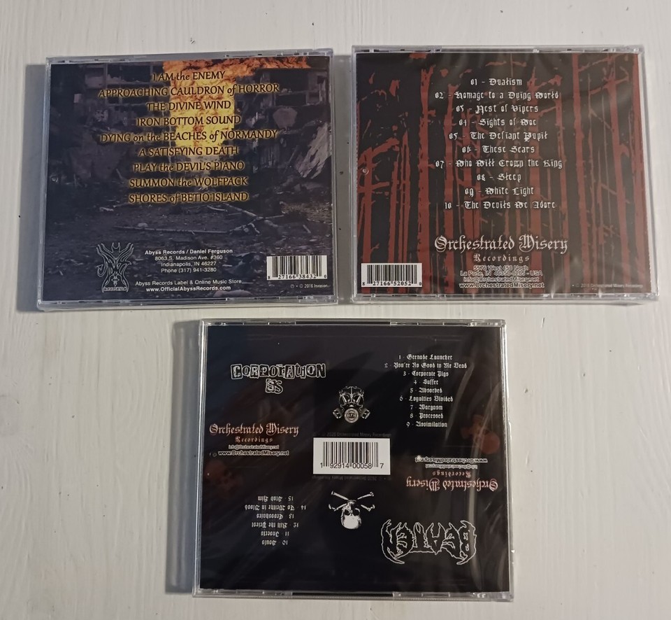 Death Metal Lot 01 - (3) Cds Invasion Napalm Death Unleashed Mourning ...