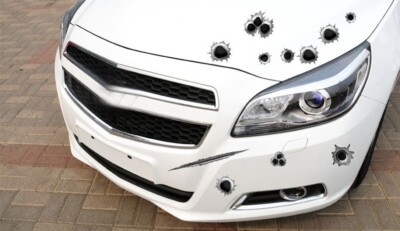Bullet Hole Fake Gunshot Car Truck Laptop Door Window Bumper Vinyl ...