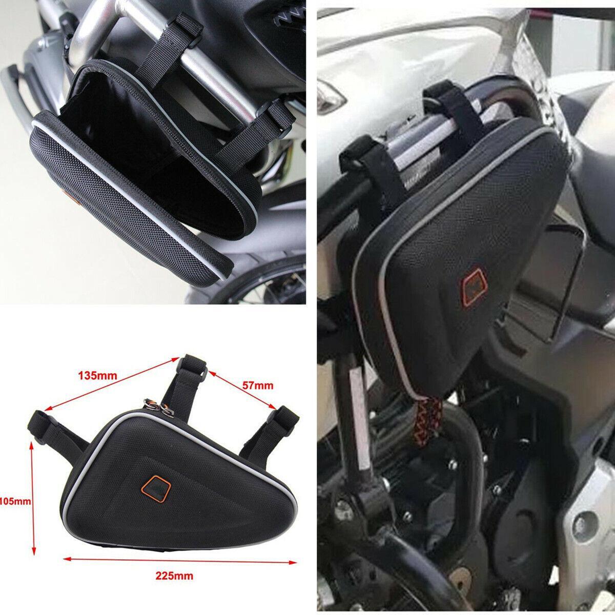 Motorcycle Frame Bag Luggage Saddlebag Storage Pouch Tool Kit EVA ...