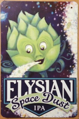 Elysian Space Dust IPA metal hanging wall sign | eBay