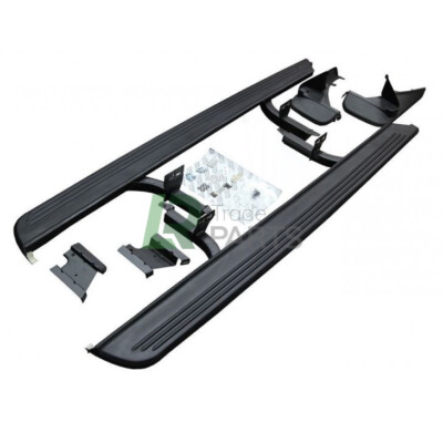RANGE ROVER L322 VOGUE NEW SILVER SIDE STEPS BOARDS & MUDFLAPS KIT ...