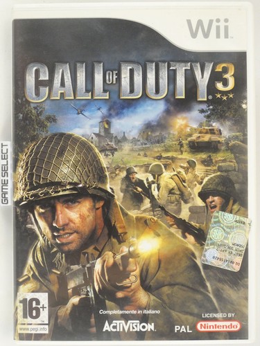 Call Of Duty 3 Cod Fps Nintendo Wii Et Wiiu U Pal - Original Complet ...