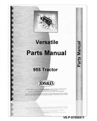 Versatile 955 Tractor Parts Manual Catalog | eBay
