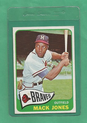 1965 Topps Milwaukee Braves Mack Jones # 241 NM-MT Low Pop Rare !!!! | eBay