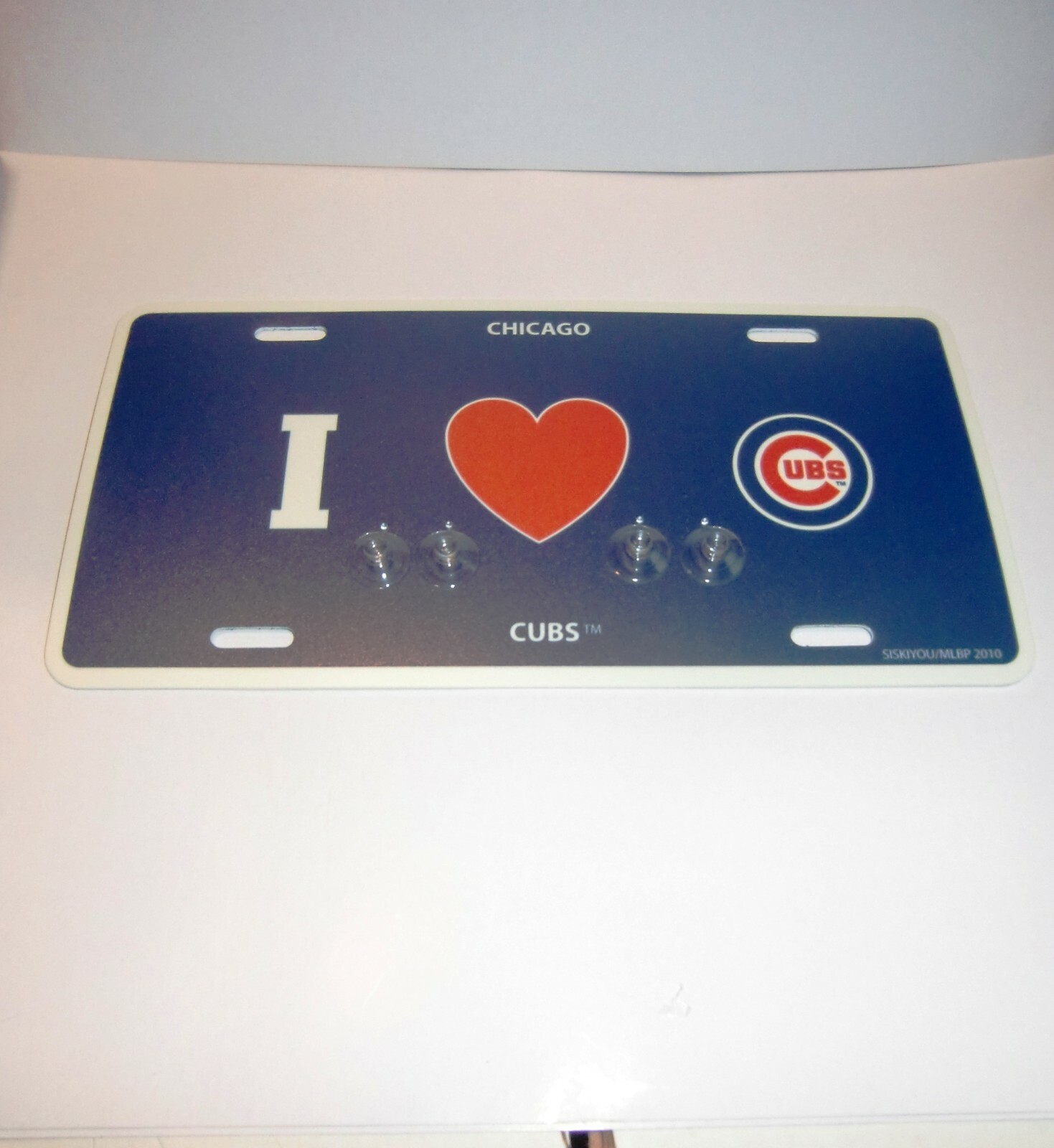 Chicago Cubs Styrene License Plate I Love (Heart) Team Logo (MLB ...