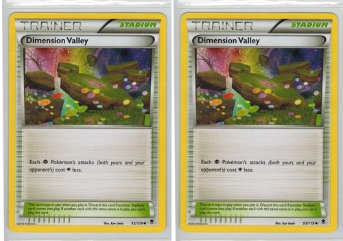 Dimension Valley X 2 Mint Cards Uncommon 93/119 XY Phantom Forces ...