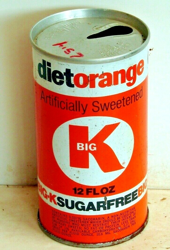 Big K Sugar Free Orange; Wesco Foods Co.; Cincinnati, OH; steel soda ...