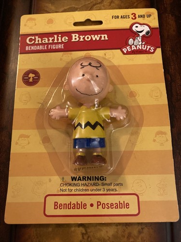 NJ Croce Peanuts Gang Charlie Brown Bendable Poseable Figure Collectors ...