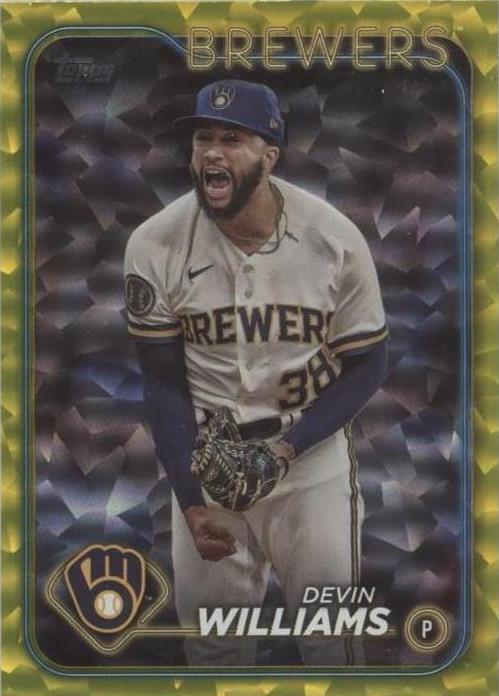 2024 Topps Series 1 - Devin Williams #135 Yellow Crackle Foil /50 for ...