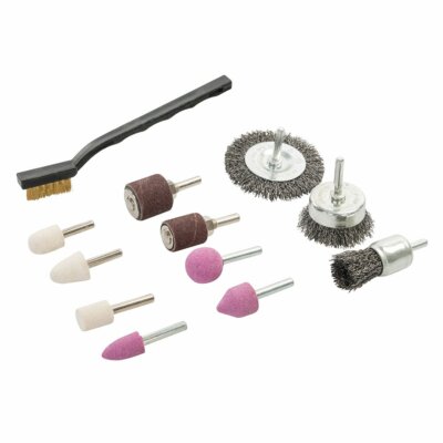 12 Piece Buffing and Polishing Kit grinding stones sanding drums wire ...