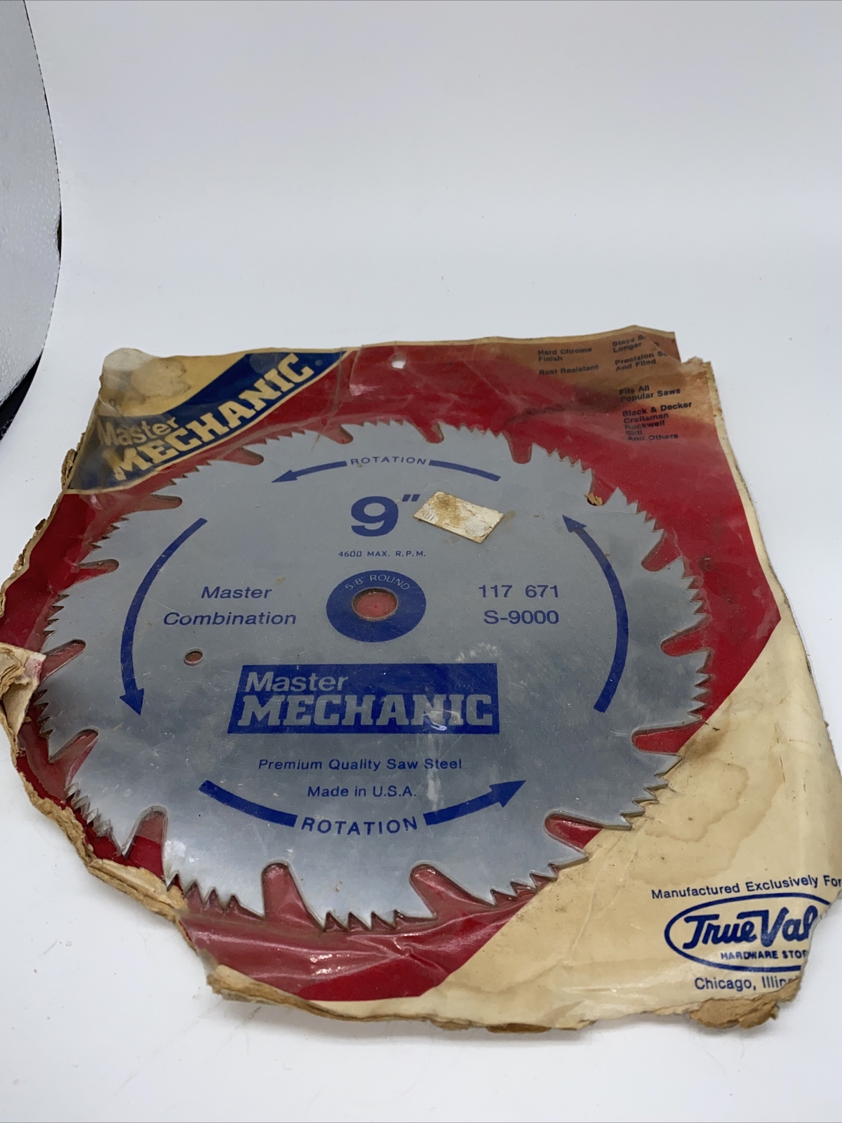 Master Mechanic Circular Saw Blade 9” New In Package | eBay