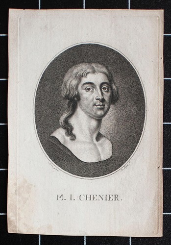 Johann Heinrich Lips - Porträt Autor Marie-Joseph Chénier - Kupferstich ...