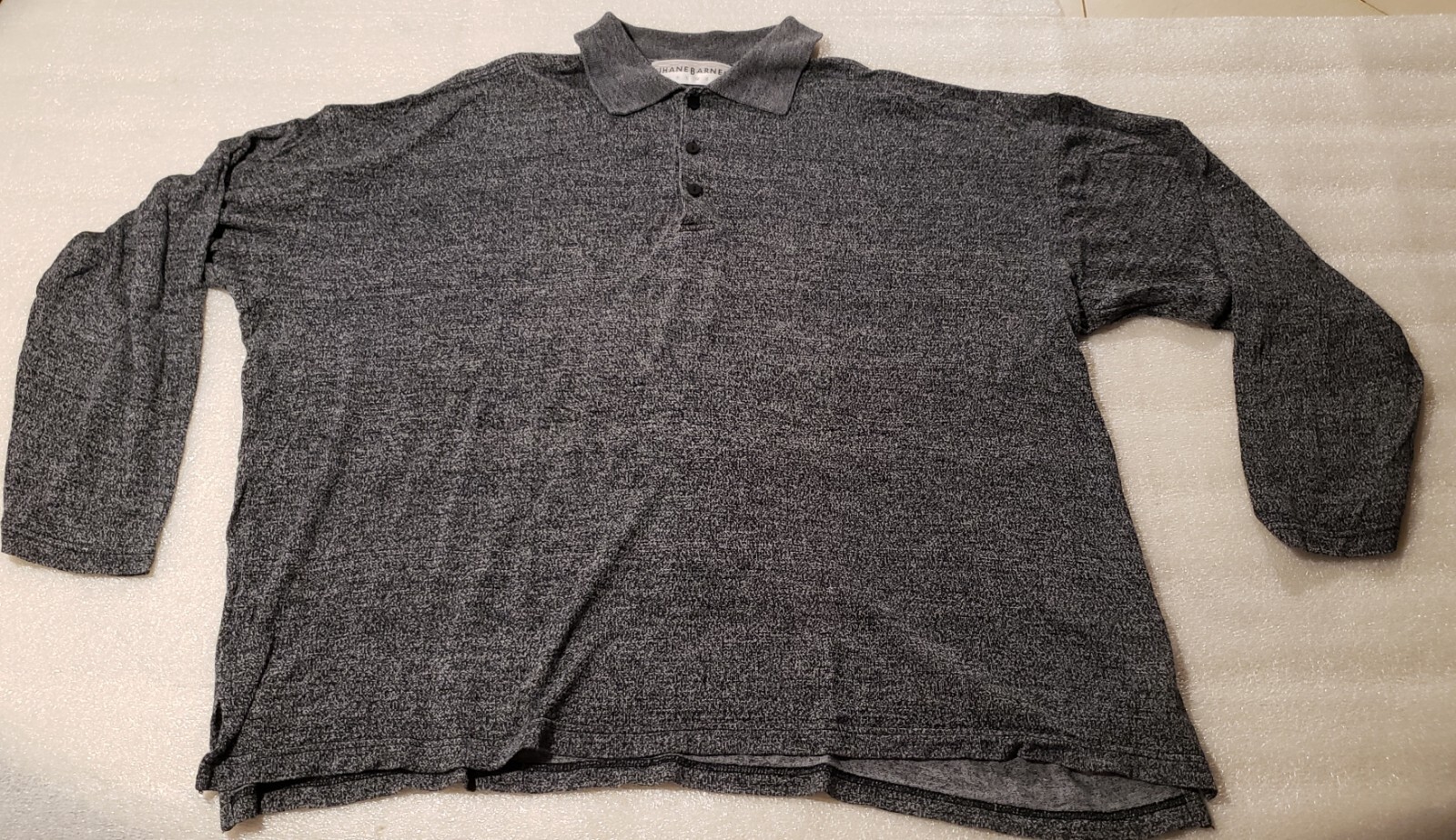 Jhane Barnes Menswear Men's XL Long Sleeve % 100 Silk Polo Shirt | eBay