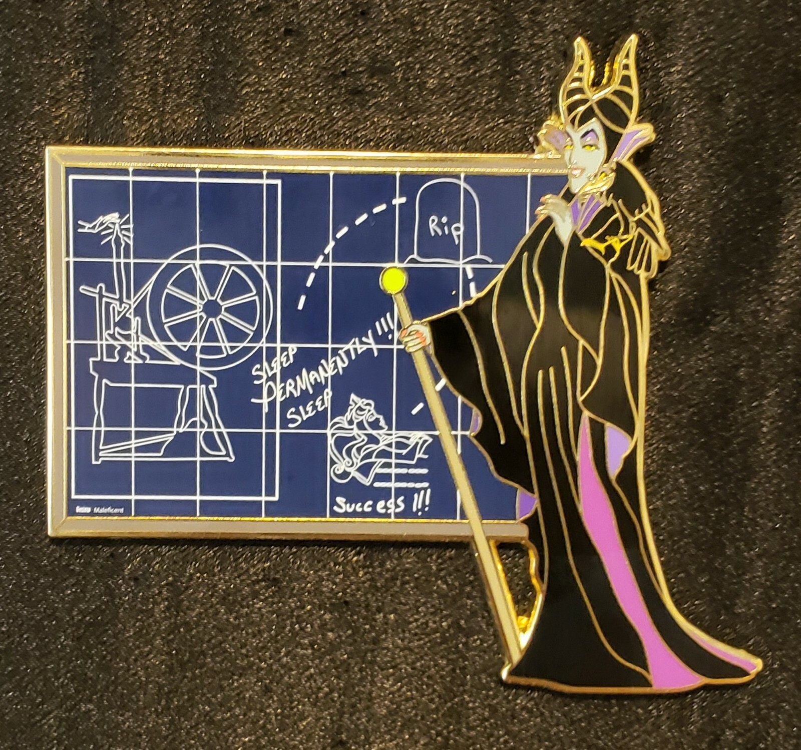 Disney Fantasy Pins Maleficent "Hollar" Blueprint Pin | eBay