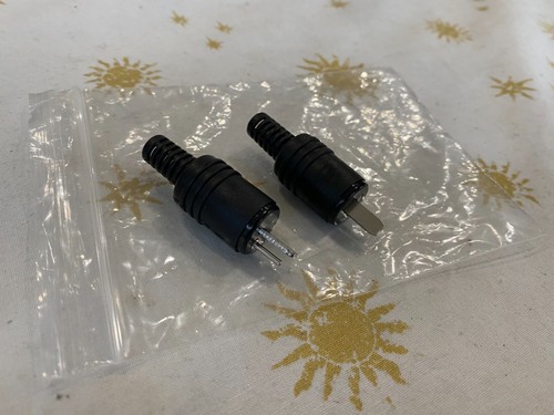 car speaker plug 2X philips 2 PIN din socket 1970,s OR 80,S | eBay UK