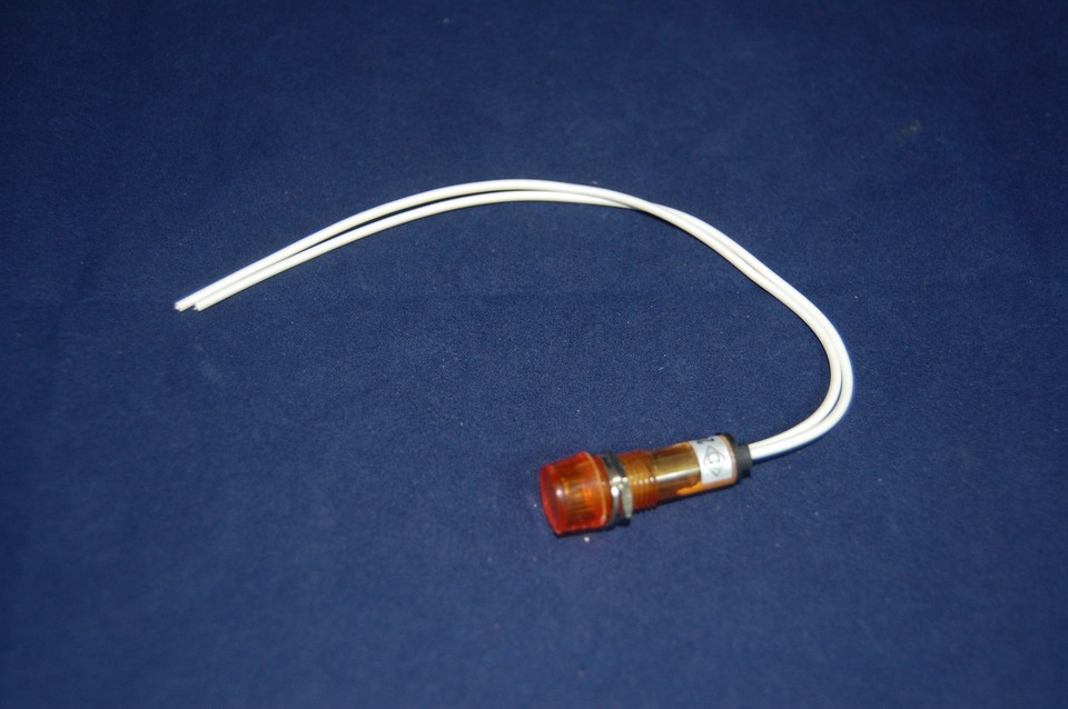 5Pcs 24V 10mm Yellow Mini Incandescent Pilot Lights CYLINDRICAL Cap ...