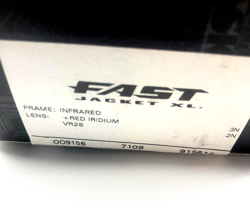 NEW OAKLEY FAST JACKET XL SUNGLASSES Infrared Frames VR28 & +Red ...