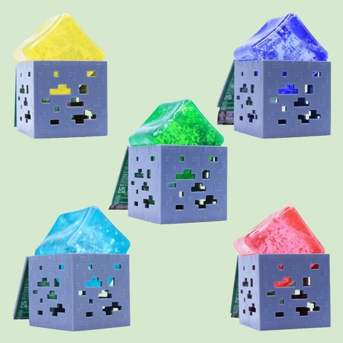 Minecraft Needoh Jelly Cube - Random Assorted Colour - squishy jelly ...