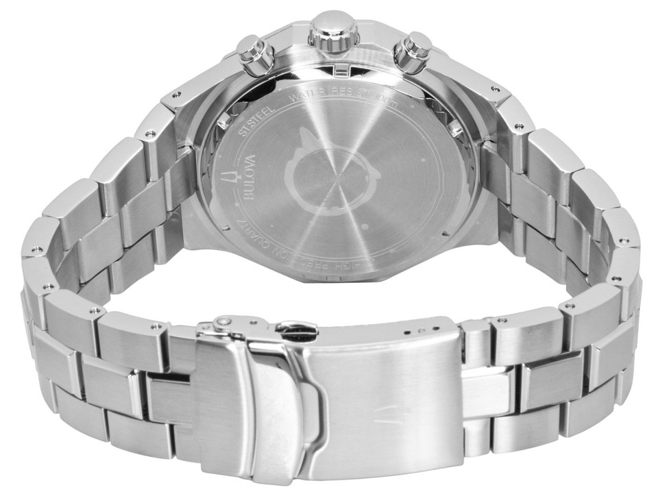 Bulova Octagon Prestige Chronograph Green Dial Quartz 100M Men's Watch ...