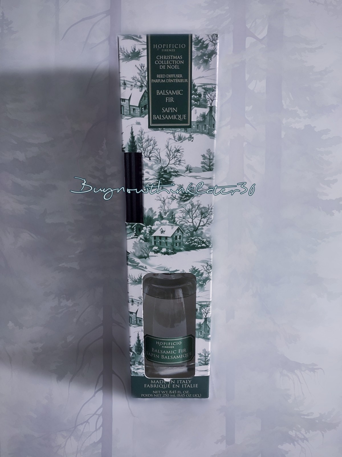 🌲 Hopificio Balsamic Fir Rustic Christmas Tree Fragrance Large Reed ...