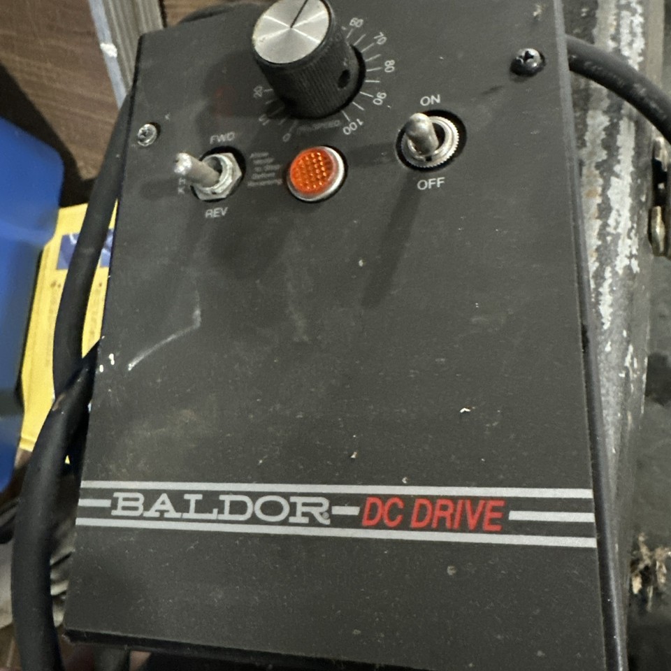 BALDOR MOTOR, 1/2HP, 1750RPM, 90V, With Dc Drive Controller | eBay