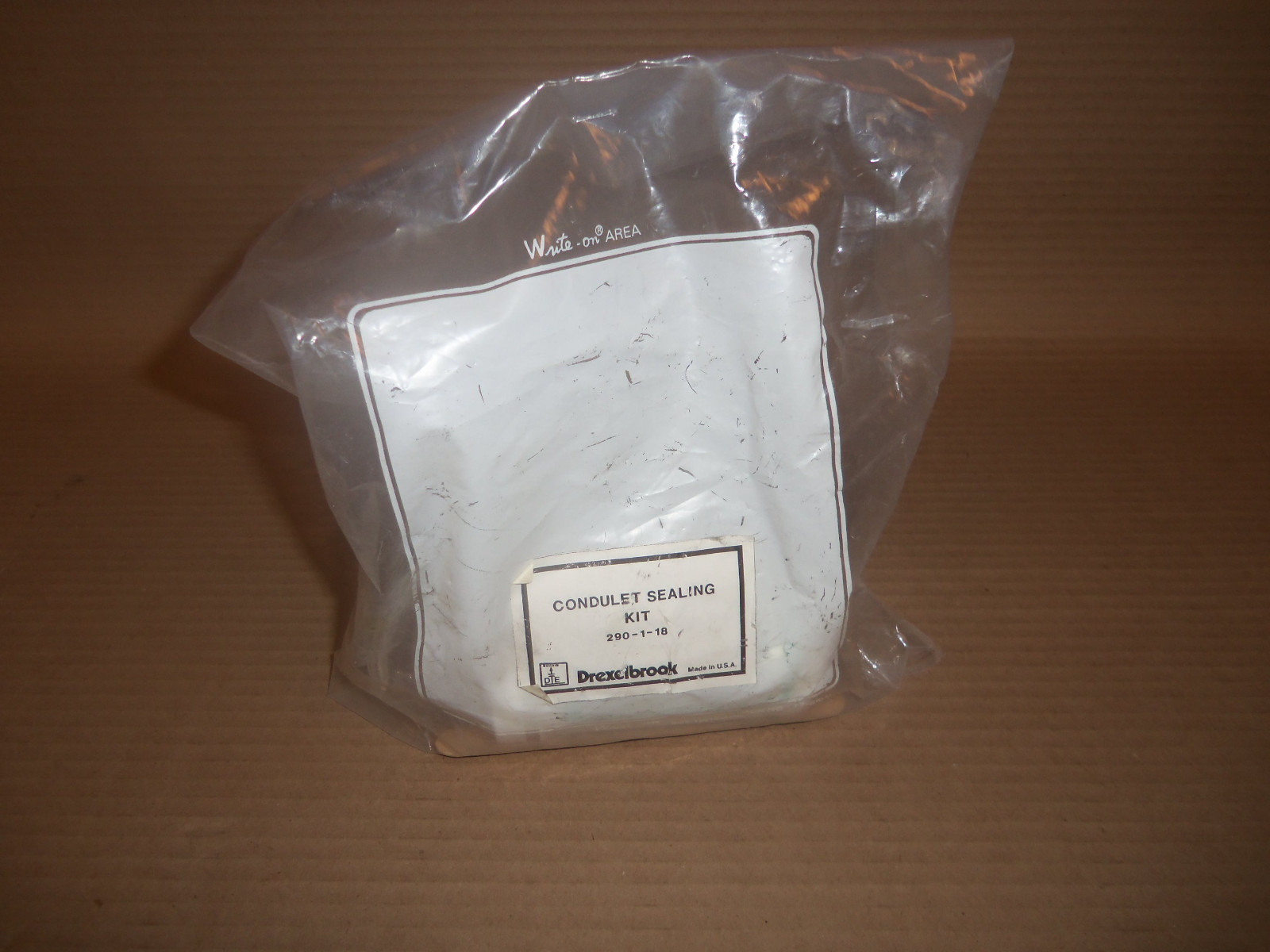 DREXELBROOK 290-1-18 CONDULET SEALING KIT DOW CORNING 3110 RTV SILICONE ...