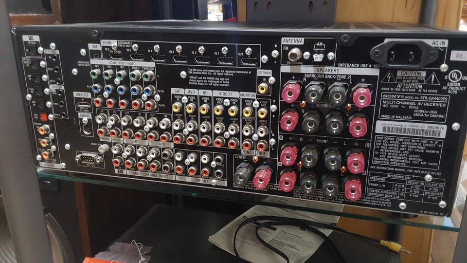 Sony DA4400ES 7.1 Channel AV Receiver | eBay