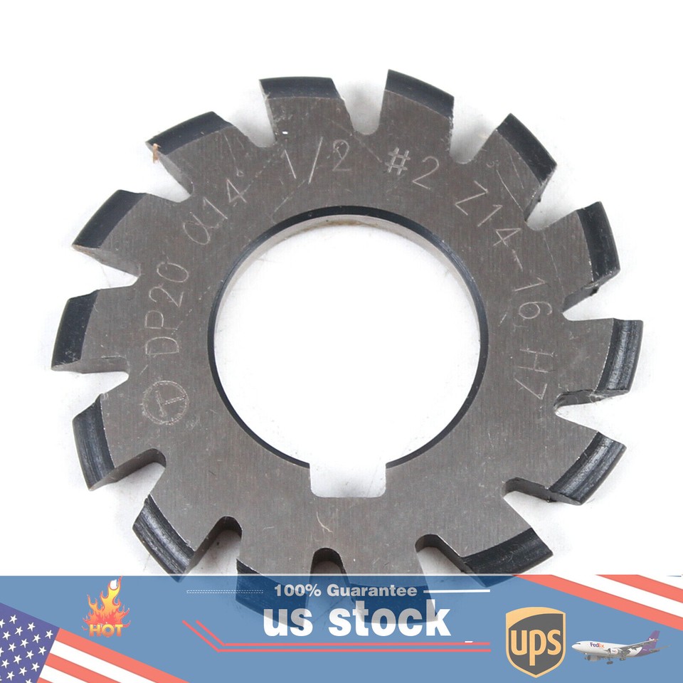 8Pcs Involute Gear Cutter DP20 DP12 PA14-1/2 HSS 8H Set 14.5° Tool Dia ...