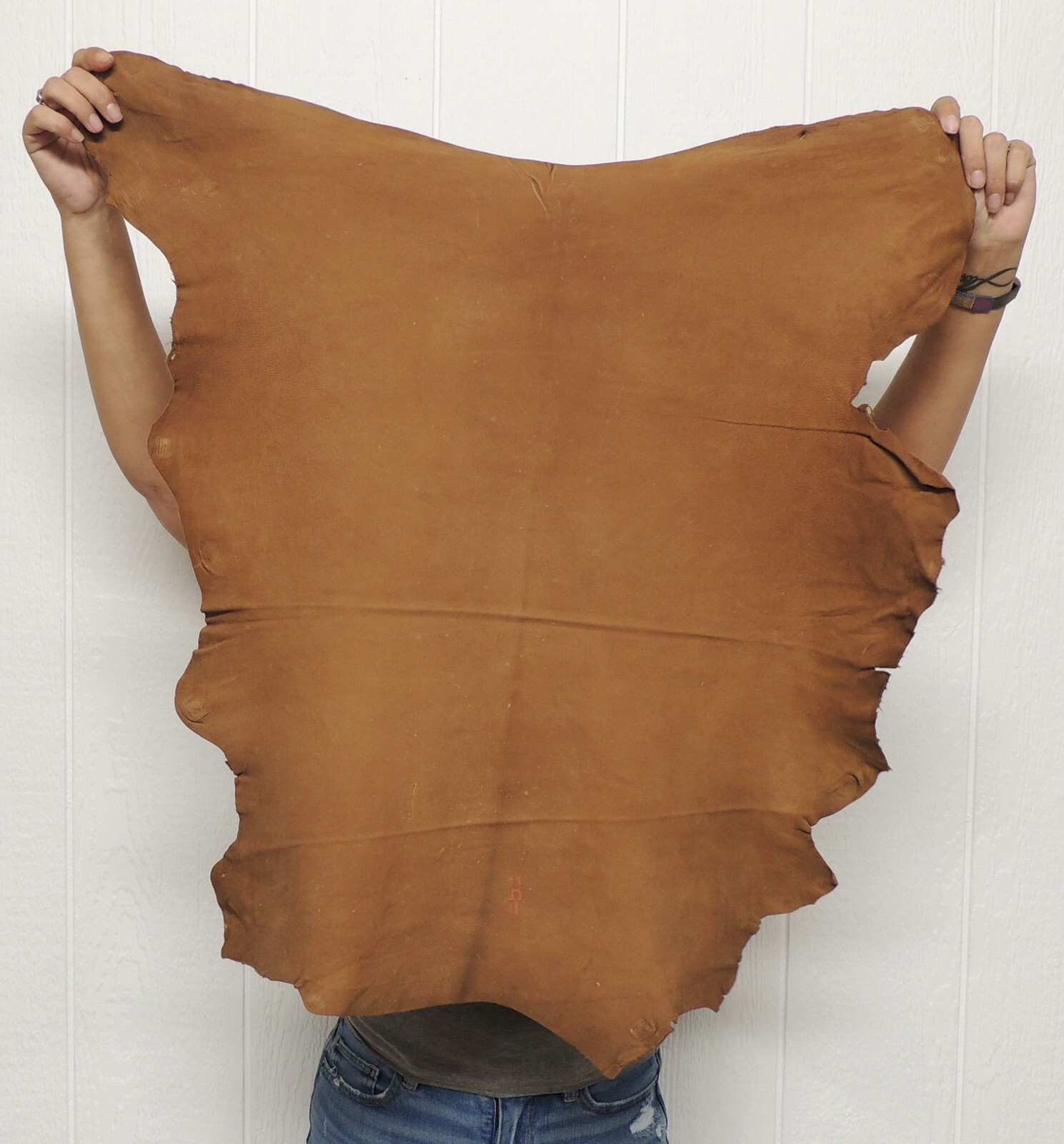 SADDLE BUCKSKIN Leather Hide for Native Crafts Taxidermy SCA LARP Skin ...