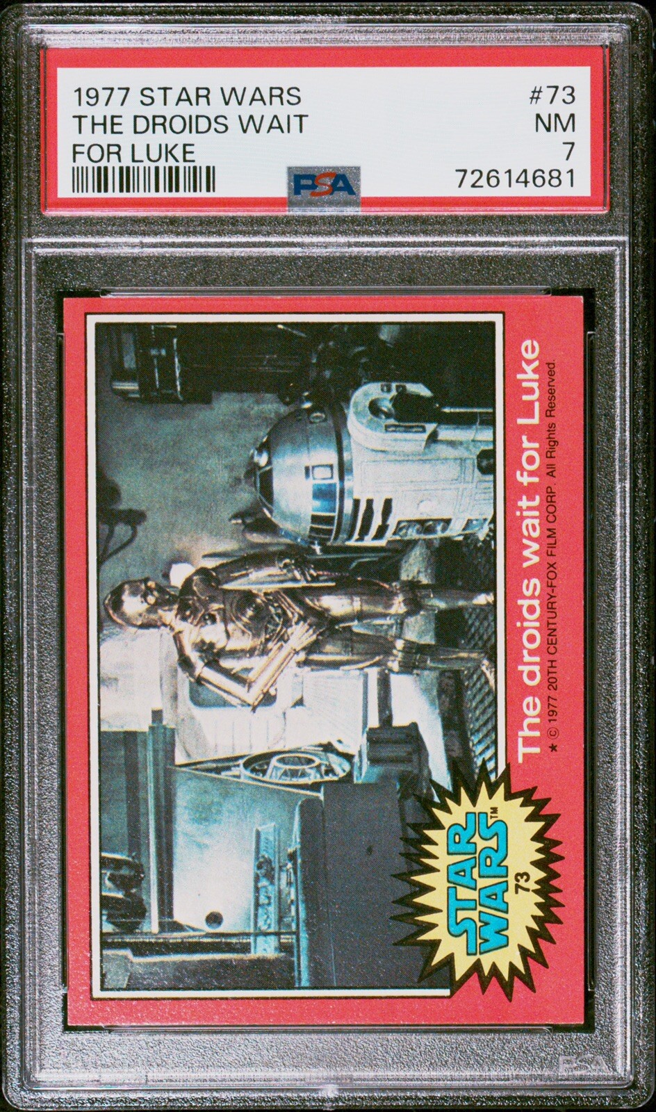 1977 Star Wars #73 THE DROIDS WAIT FOR LUKE PSA 7 NM | eBay
