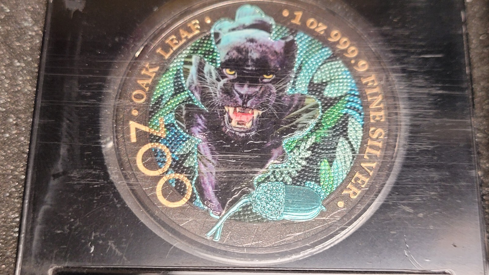 Germania Mint Oak Leaf Zoo 5 Marks 1 Ounce Silver Black Panther Coin | eBay