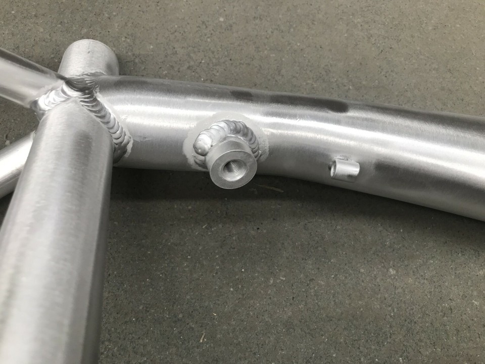 DONSP1986 Bicycle Gas Frame w/Gas Fuel Tank 2.4L Frame Brushed Alum ...
